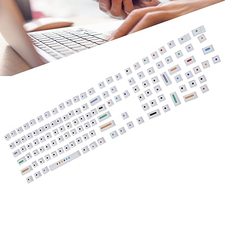 Mua Dot Key Cap, Mechanical Keyboard Key Cap Dye Sublimation White (129 ...