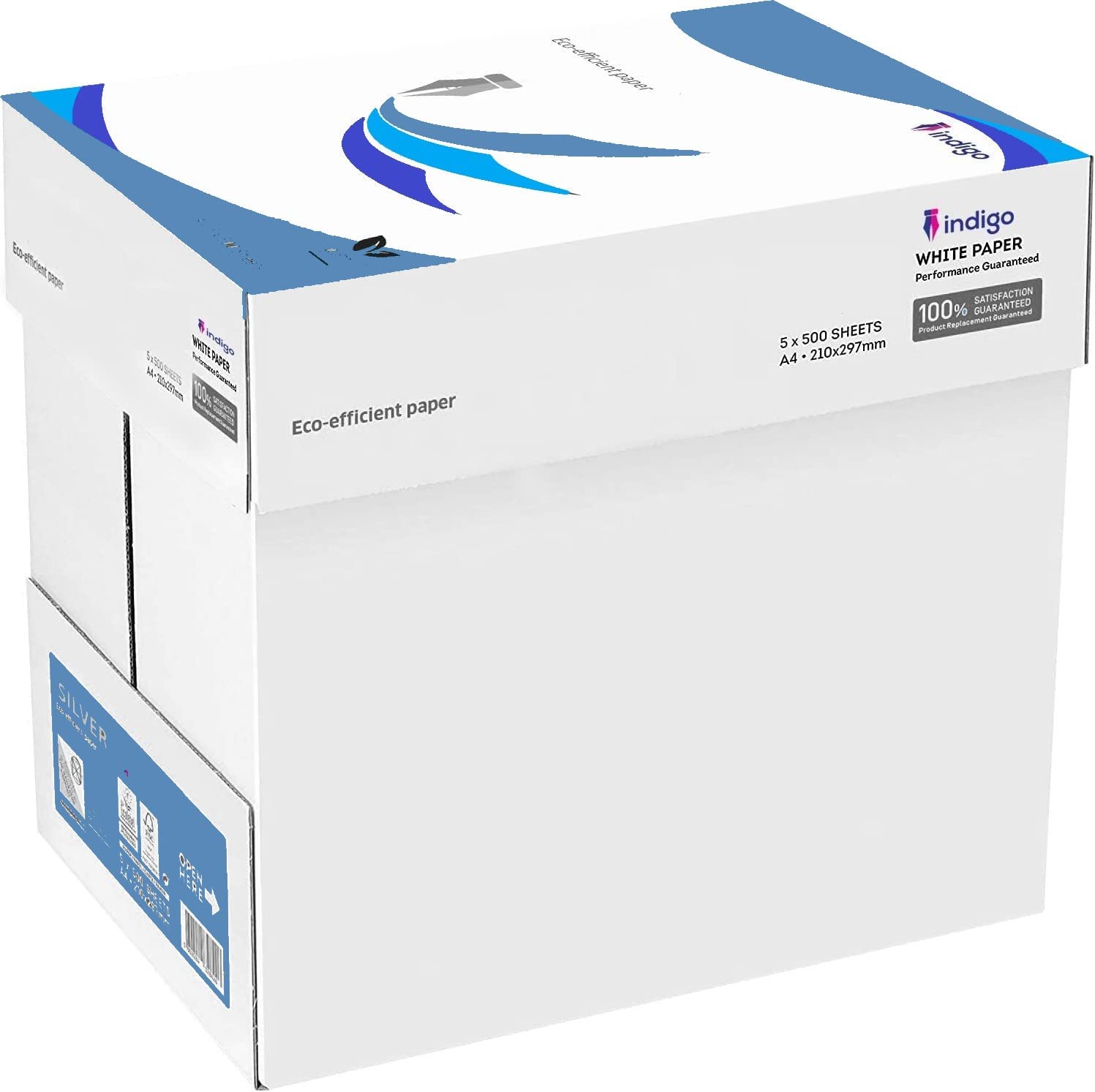 Mua indigo® Premium 75/80 gsm A4 White Printer Copier Paper 5 Reams of ...