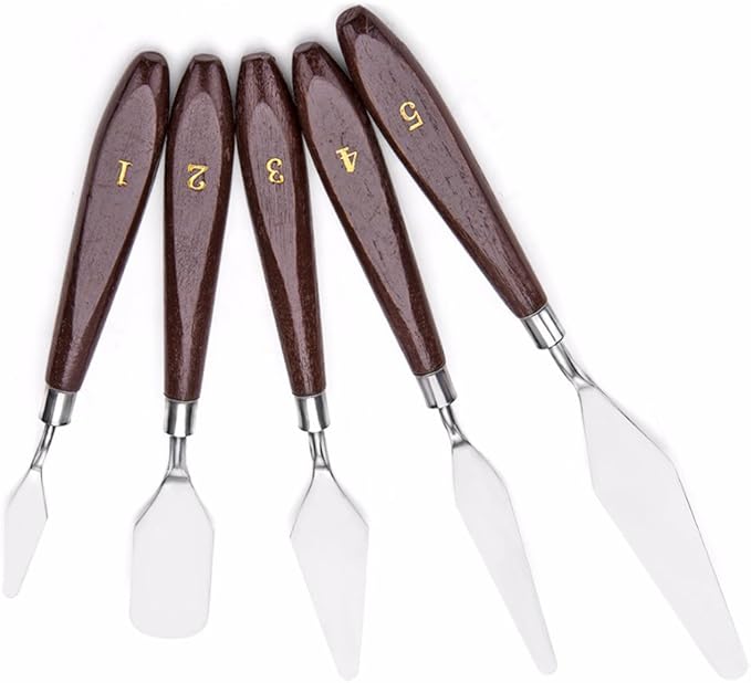 ddellk 5 x/Set Öl Messer Künstler Crafts Edelstahl Spachtel ...