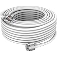 Amazon.com: 100ft 5D-FB Ultra Low Loss Coaxial Cable with N-Male to N-Male Connector Pure Copper ...
