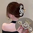 Amazon.com : Gold Music Note Hair Clip, Metal Claw Clips for Women ...