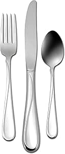 Amazon.com: Oneida Flight 12-Piece Stainless Steel Flatware Set ...