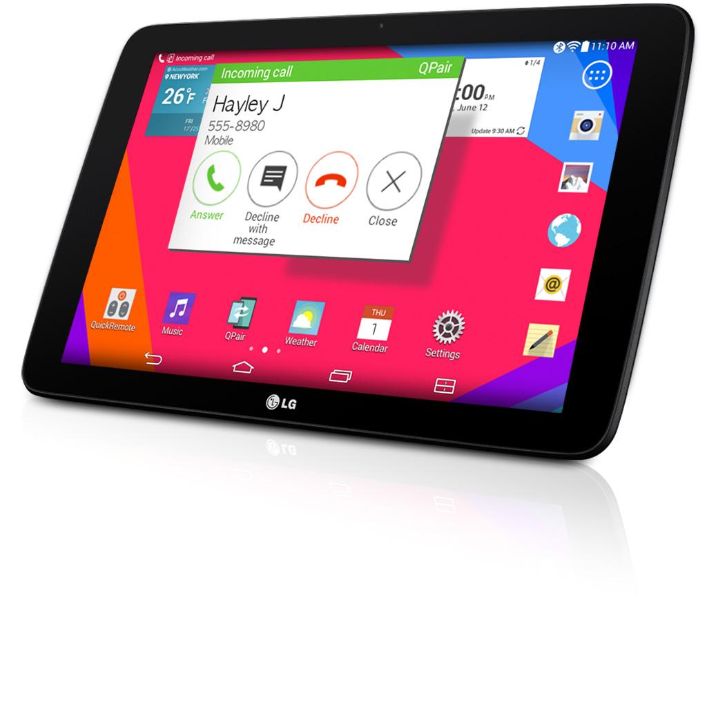 LG G Pad 10.1 Tablet (25,6 cm Display, 1,2-GHz-Quad-Core-Prozessor ...