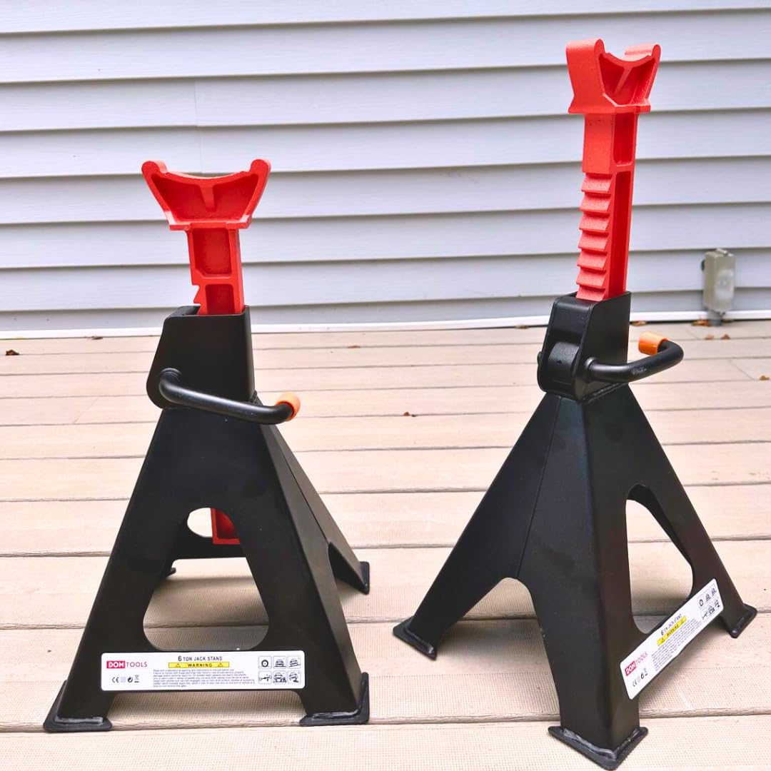 Jack Stands 6.0 Ton (12,000 lbs) Capacity Car Jack Stands Adjustable ...