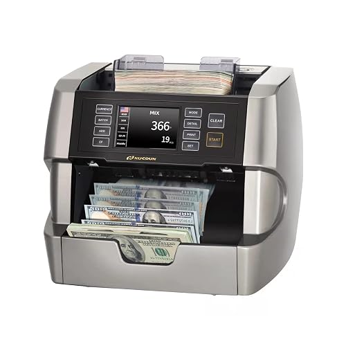 NUCOUN VC-7 Bank Grade Money Counter Machine Mixed Denomination,Value ...