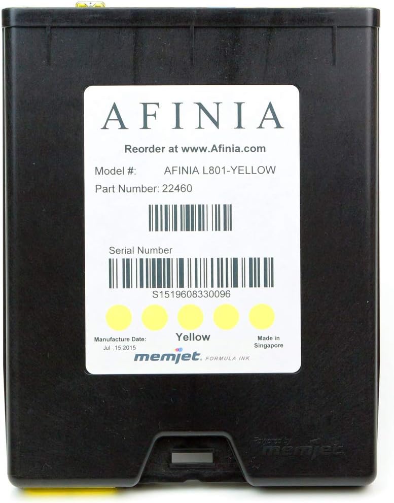 Electronics Afinia L901/CP950 Plus VersaPass N Yellow Memjet Ink ...