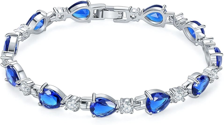 Chola Bracelet for Women and Girls Royal Blue Platinum Plated Gifts ...