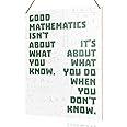 Amazon.com: Math Classroom Wall Sign Hanging Decor, Good Mathematics ...