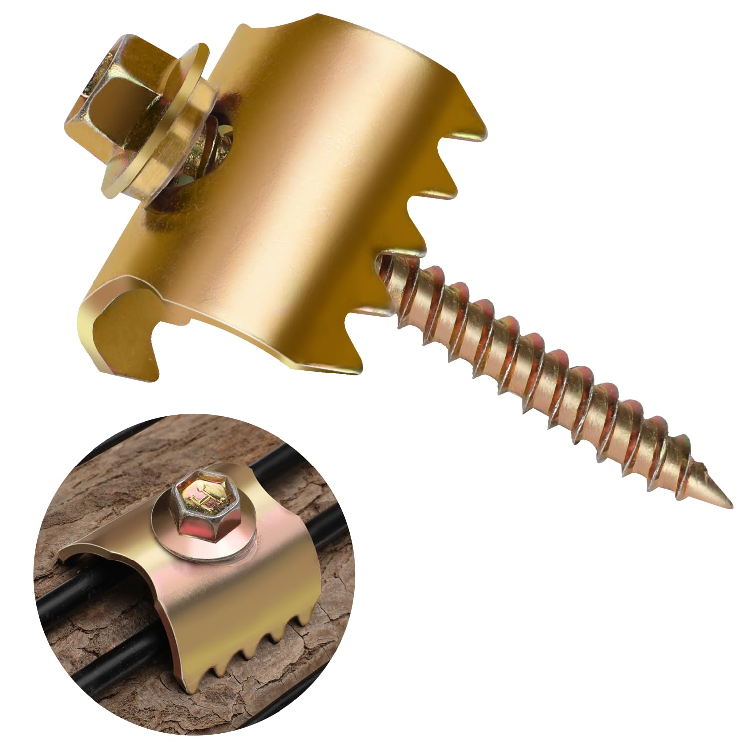 200 PCS-2 Inch Etespie Fence Staples for Wire Fencing,304 Steel Fence ...