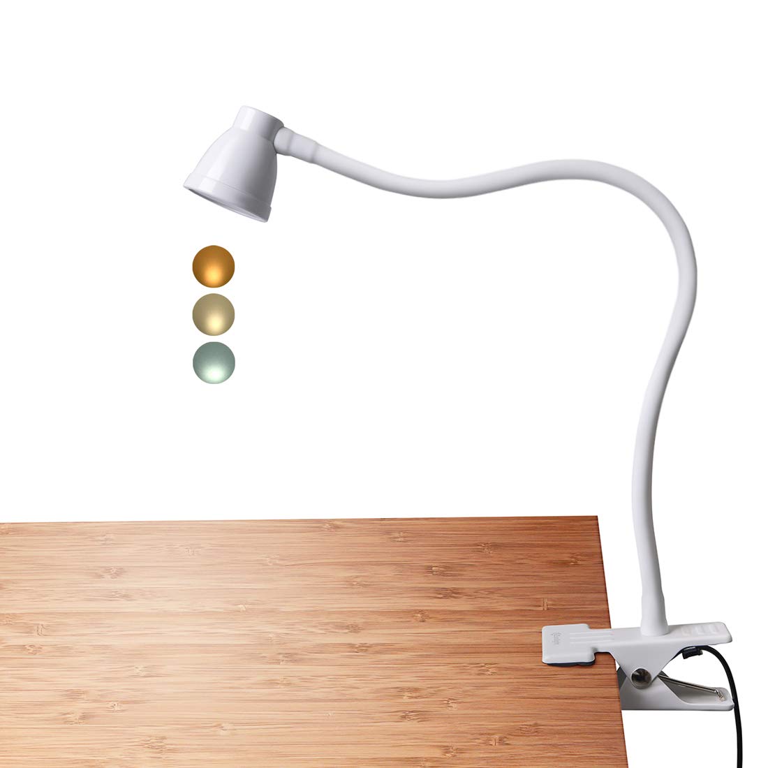 CeSunlight Clamp Desk Lamp, Clip on Reading Light, 3000-6500K ...