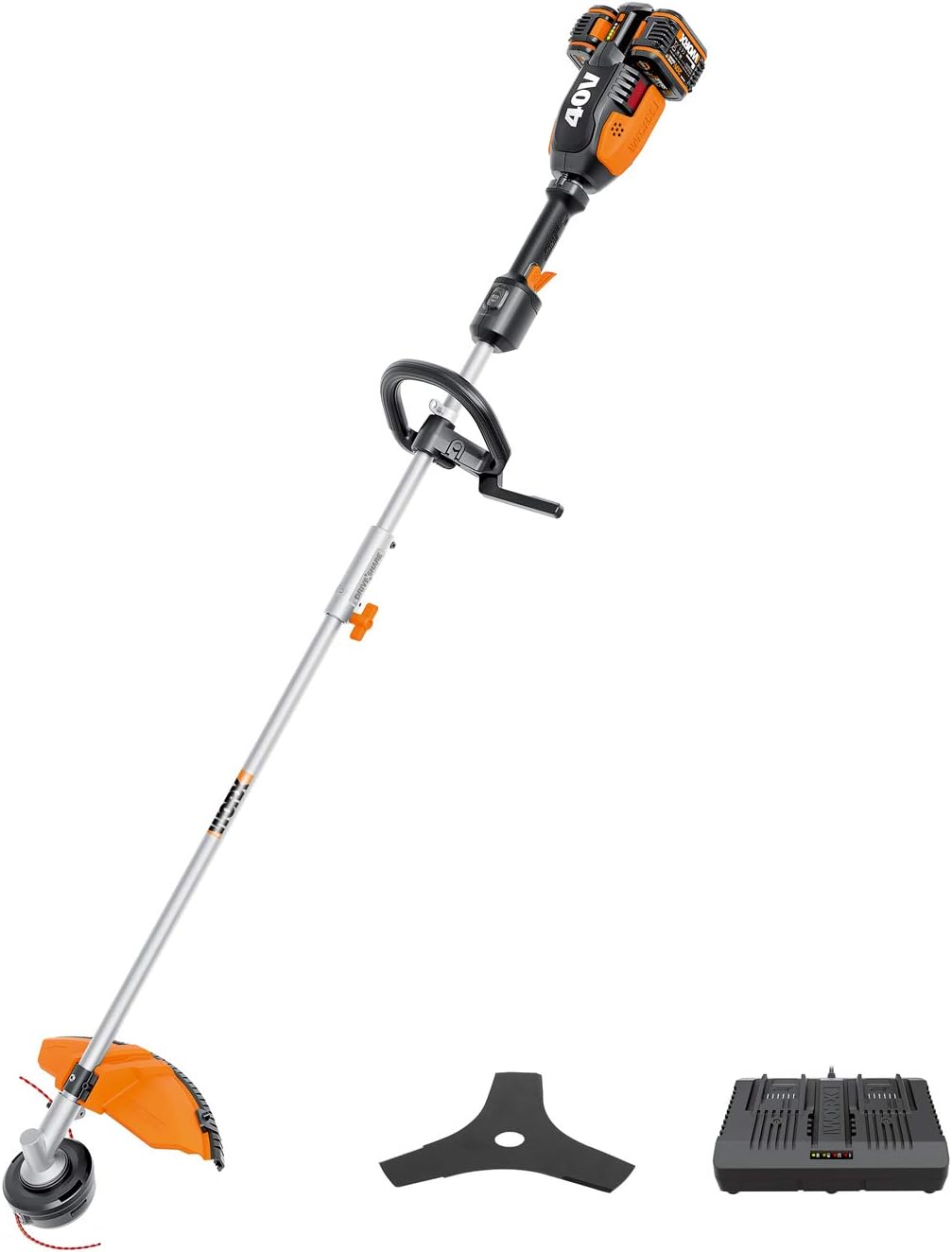 WORX WG184E 36V (40V MAX) Dual Battery Cordless 33cm Grass Trimmer ...