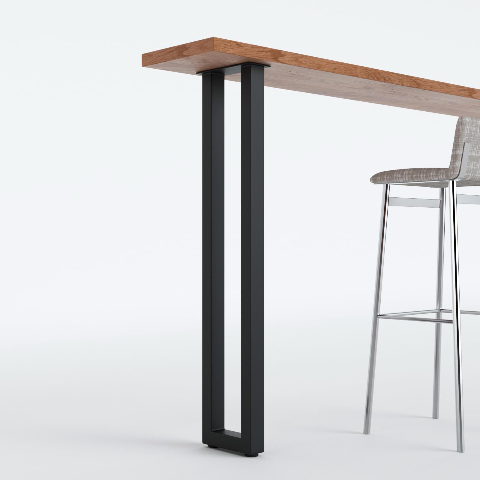 HighFree Heavy Duty Metal Table Legs Set of 2, Industrial Rustic DIY ...