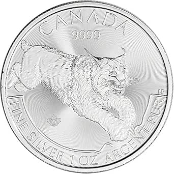 2017 CA Canada Silver Lynx (1 oz) $5 Brilliant Uncirculated Royal ...