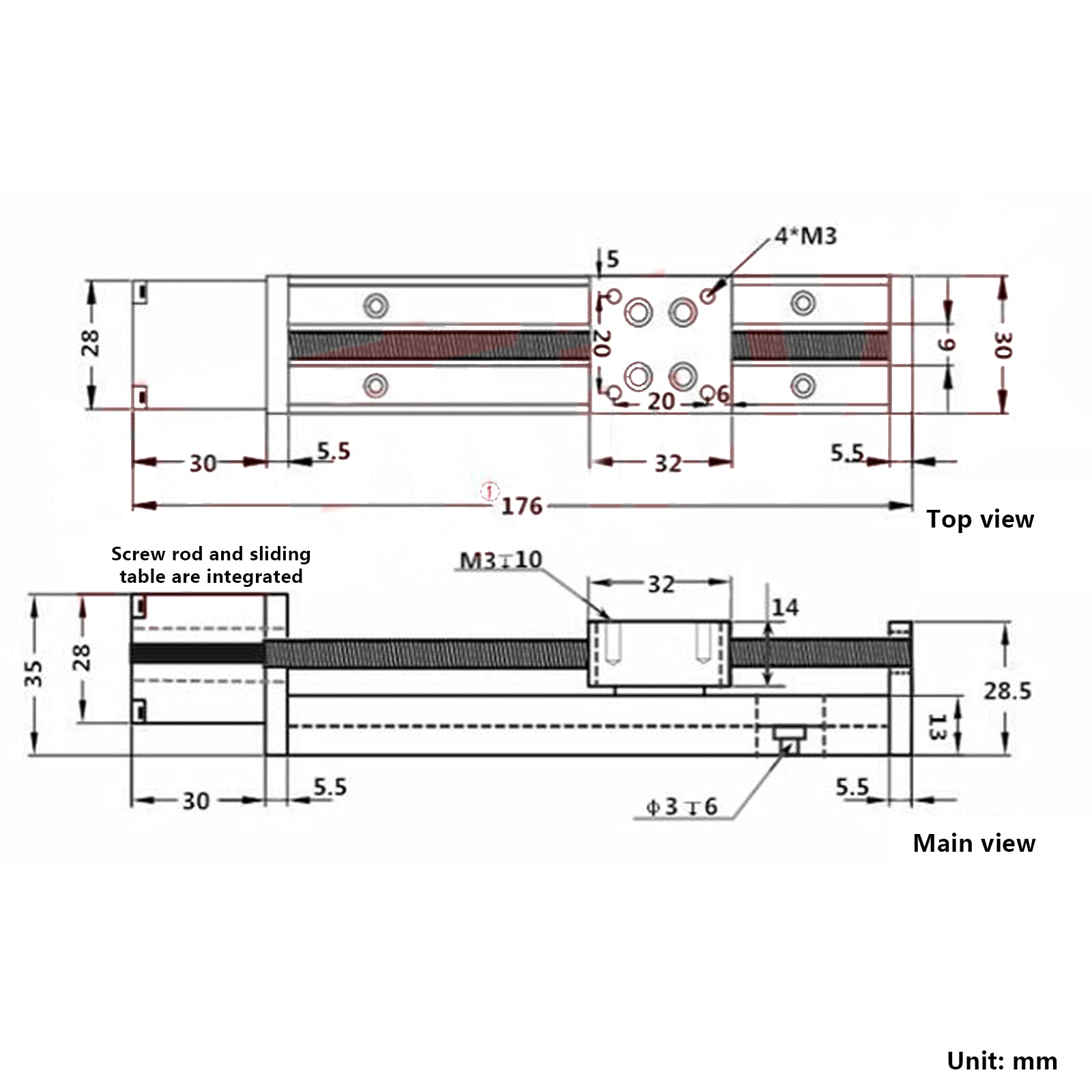 Mua Miniature Ball Screw Slide Table High Precision Linear Guide ...