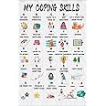 Amazon.com: Ostapt Coping Skills Decor Sign Coping Skills Alphabet ...