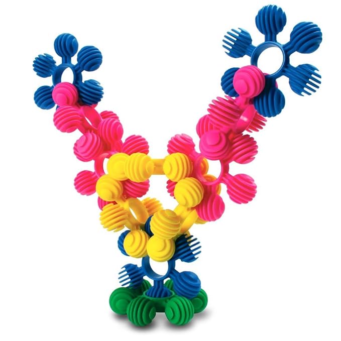 Interstar Construction Set ~ Bumper Pack of 48 Brightly Coloured Rings ...