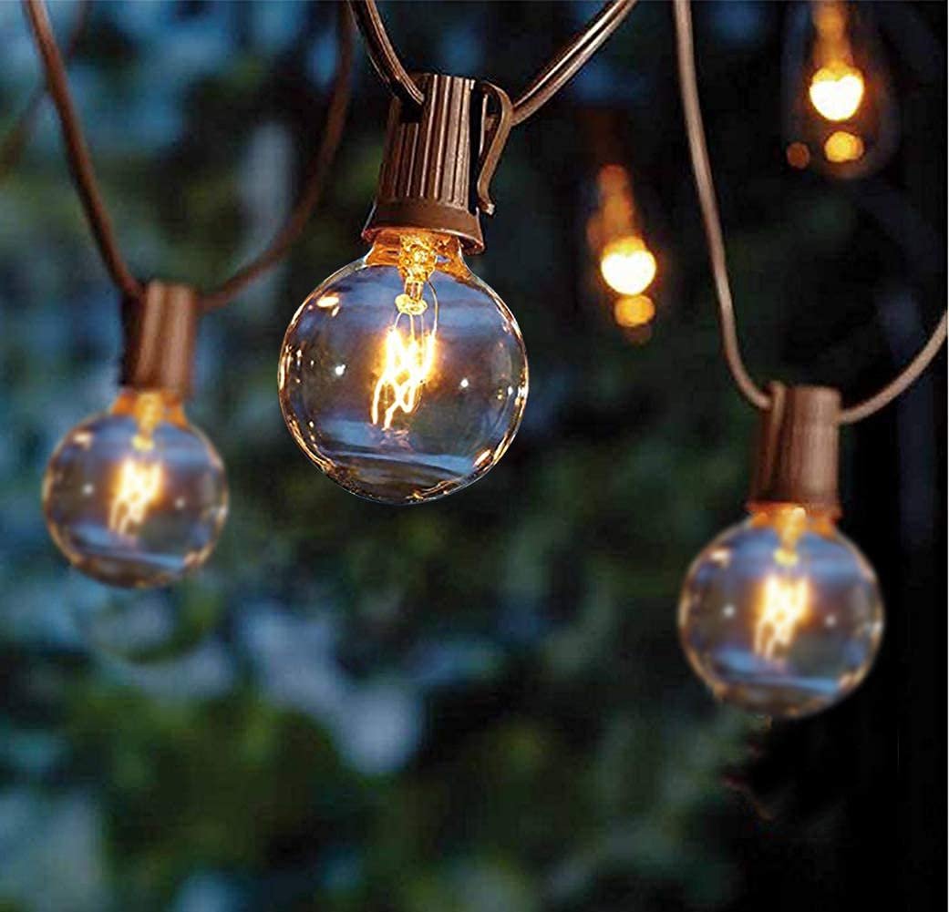 GOOTHY Outdoor String Lights, 25FT Hanging Patio Lights String with 27 ...
