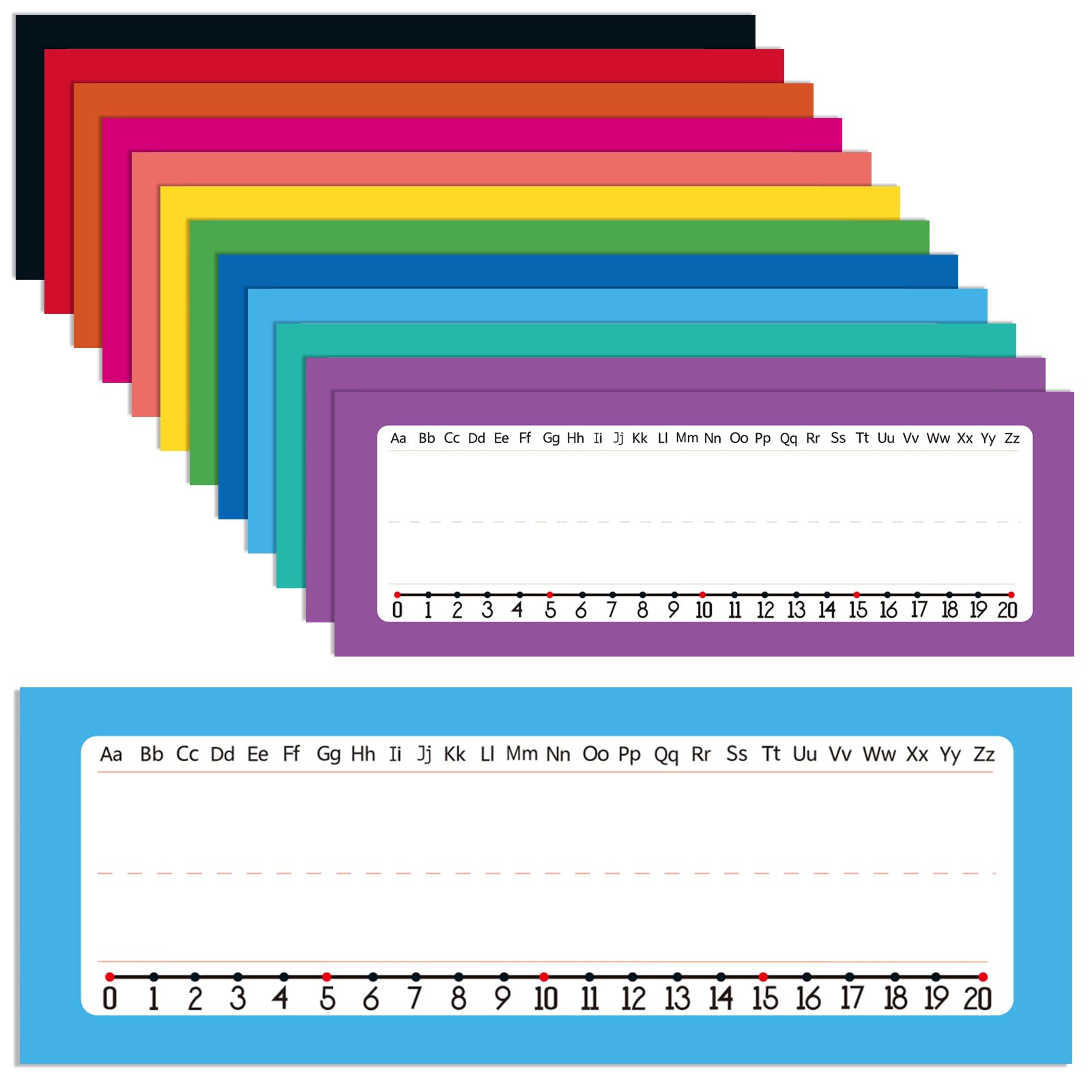 Demissle 48 Pcs Classroom Nameplates 12 Colors Desk Name Plates Tags ...