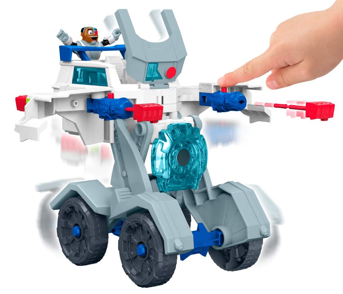 Fisher-Price Imaginext Teen Titans Go! Cyborg & Transforming Battle Rig ...