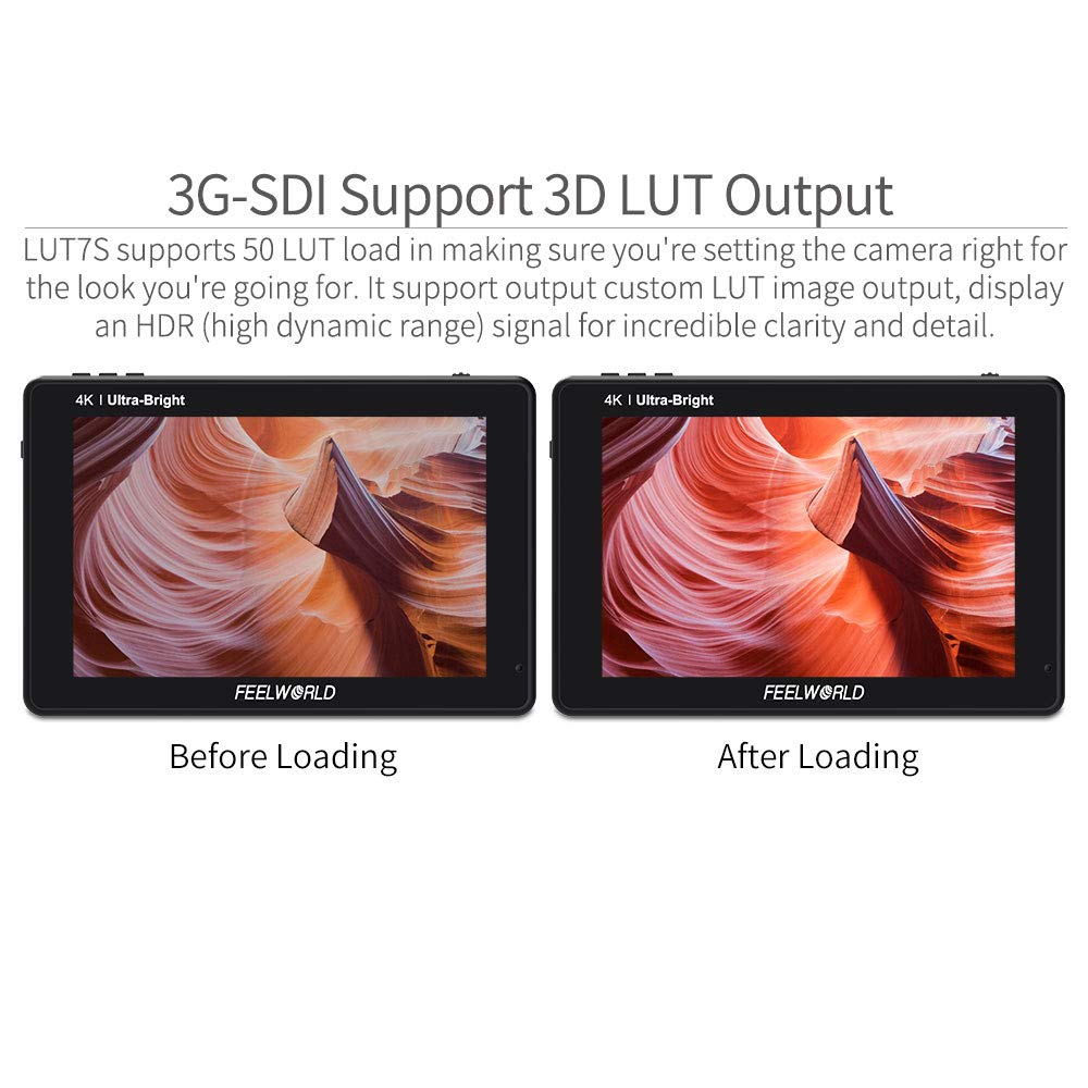 Mua FEELWORLD LUT7S 7 Inch 2200nit Ultra Bright SDI Touch Screen DSLR ...
