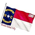 Amazon.com : ARSOF North Carolina State Flag 3x5 Double Sided Outdoor ...