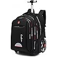 Amazon.com: Glodiar Rolling Backpack,Large Rolling Laptop Bag Briefcase Backpacks with Wheels ...