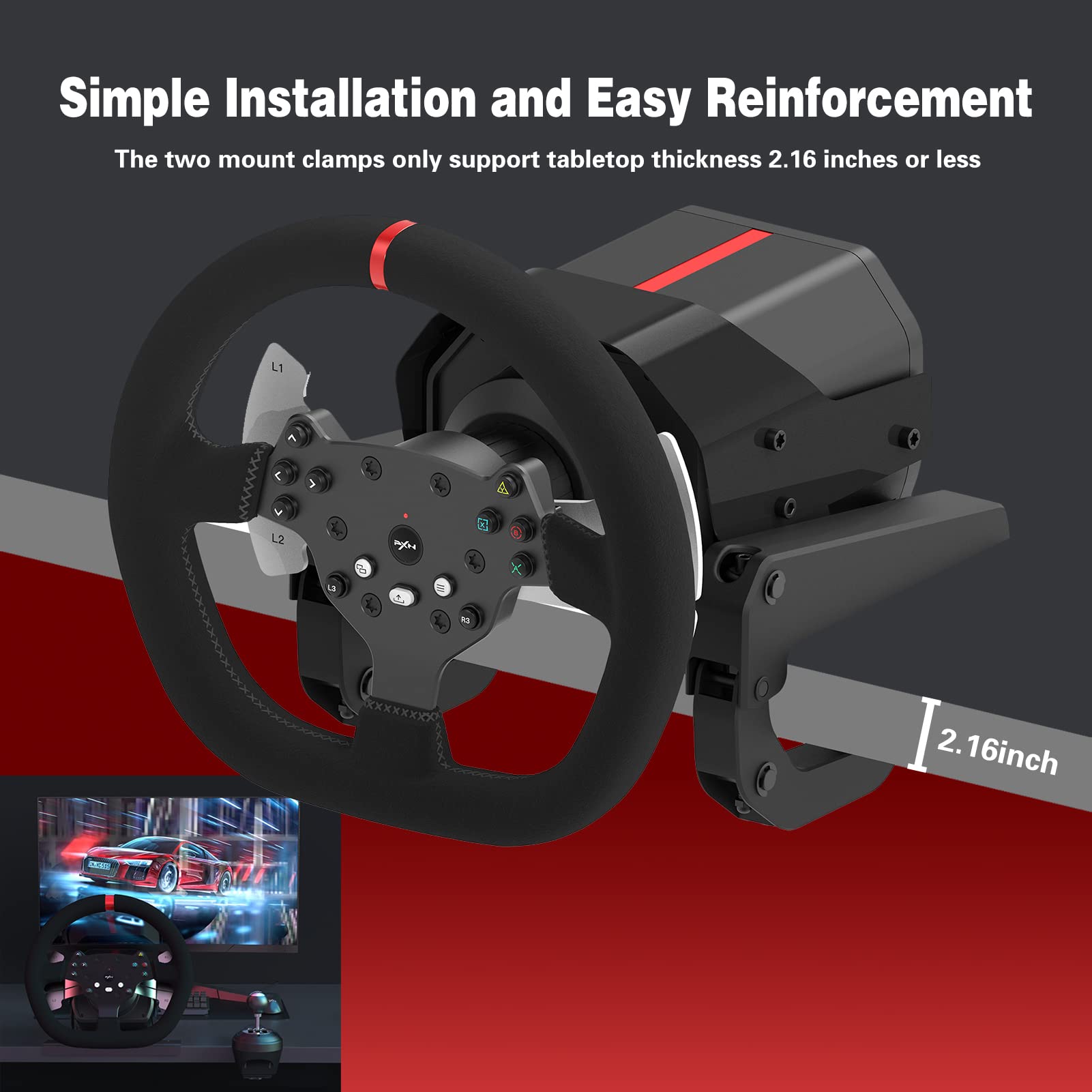 Mua PXN Force Feedback PC Racing Wheel, 270/900 Degree V10 Driving ...