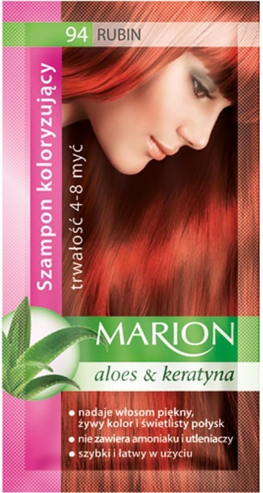 Marion Hair Color Shampoo in Sachet Lasting 4-8 Washes - 94 - Ruby ...