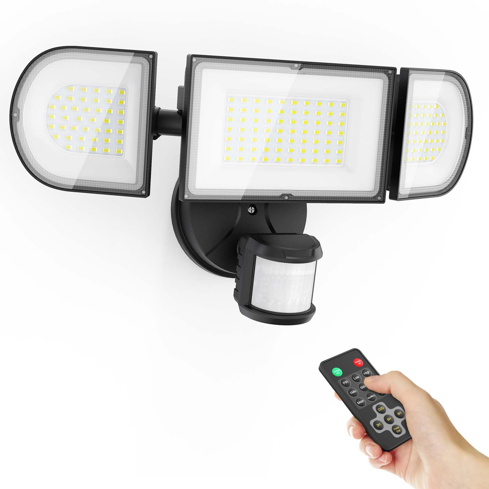 iMaihom 100W Motion Sensor Outdoor Lights, 9000LM LED Security Lights ...