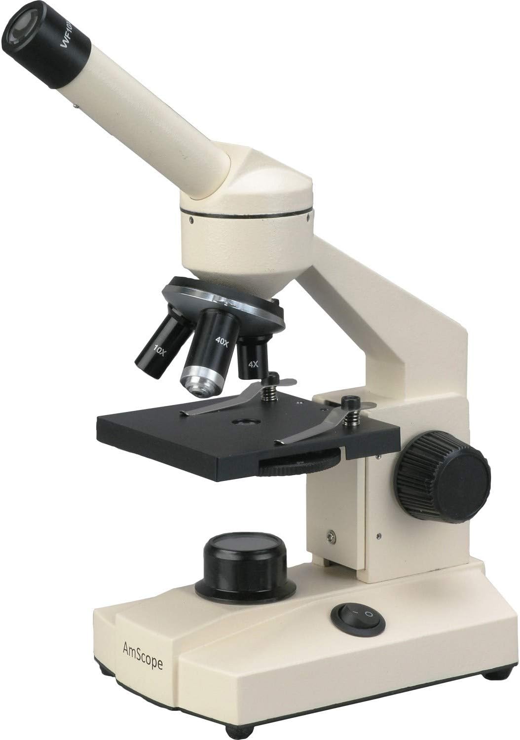 AmScope M100C-LED 40X-1000X Student Biological Field Microscope with ...
