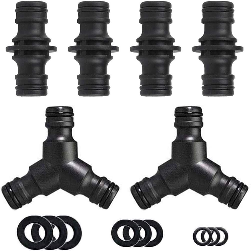 YiRAN 6 pack Double Male Hose Extender & Y Hose Connector Splitter, for ...