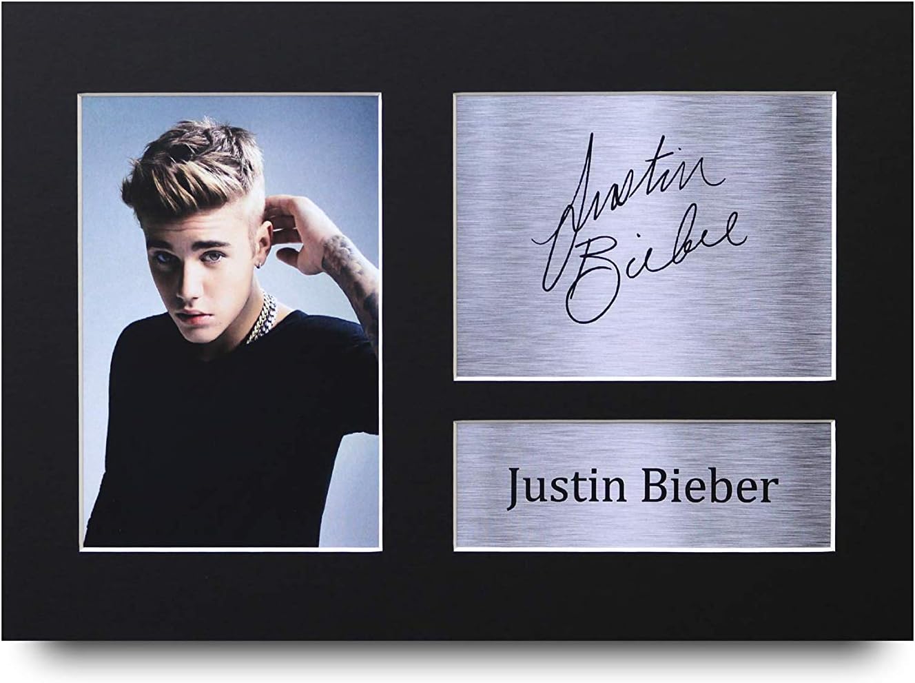 HWC Trading Justin Bieber Gifts Signed A4 Printed Autograph Music Gift ...