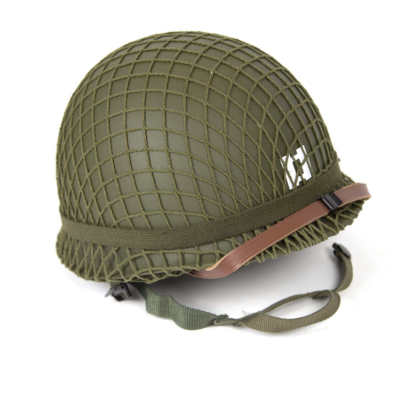 Mua ANQIAO WWII US WW2 M1 Helmet with Captain Decal Chin Strap Steel ...