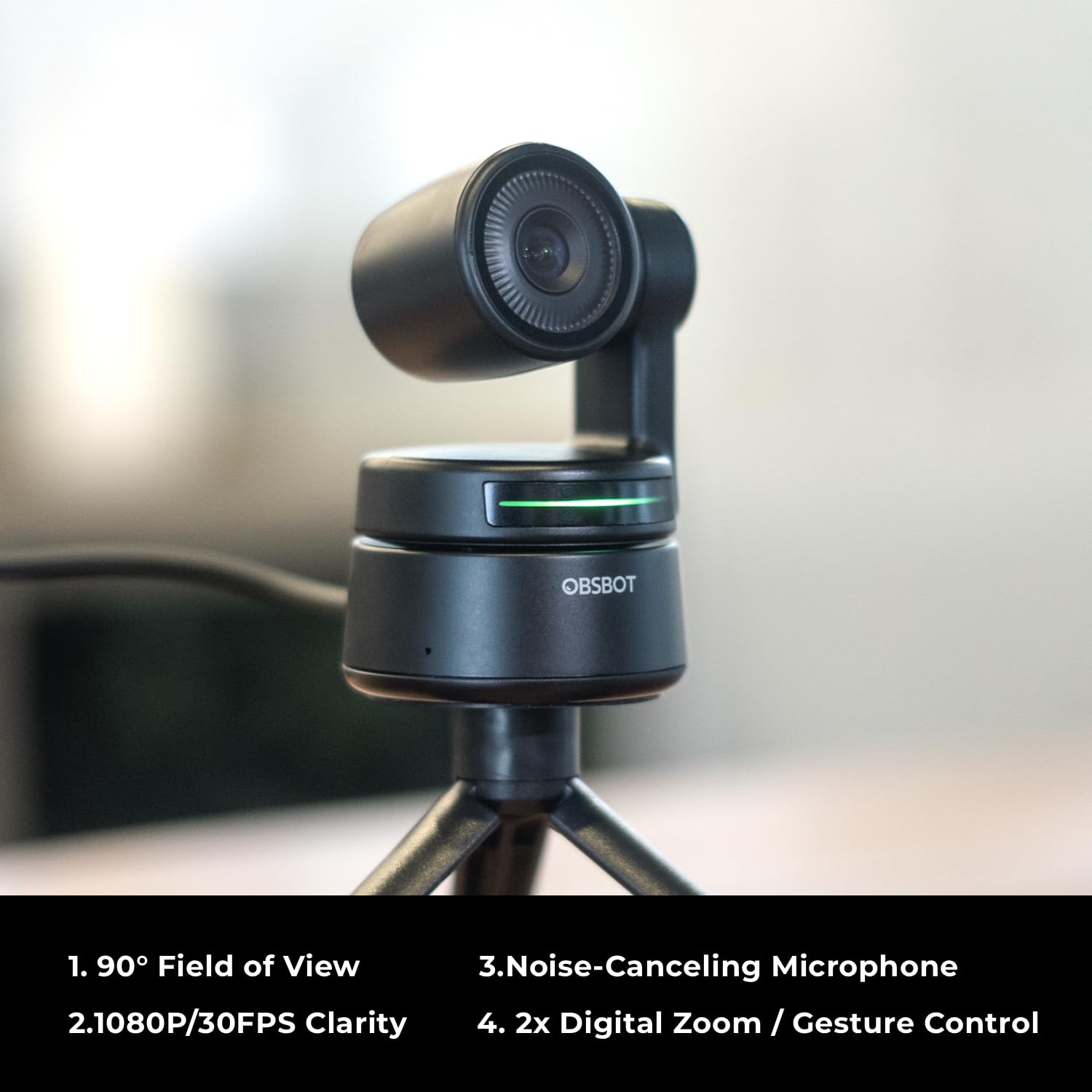 Mua OBSBOT Tiny 1080P PTZ Webcam with AI Tracking, Auto Framing, Noise ...