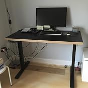 MAIDeSITe Adjustable Height Standing Desk Frame Two-Stage Desk Stand ...