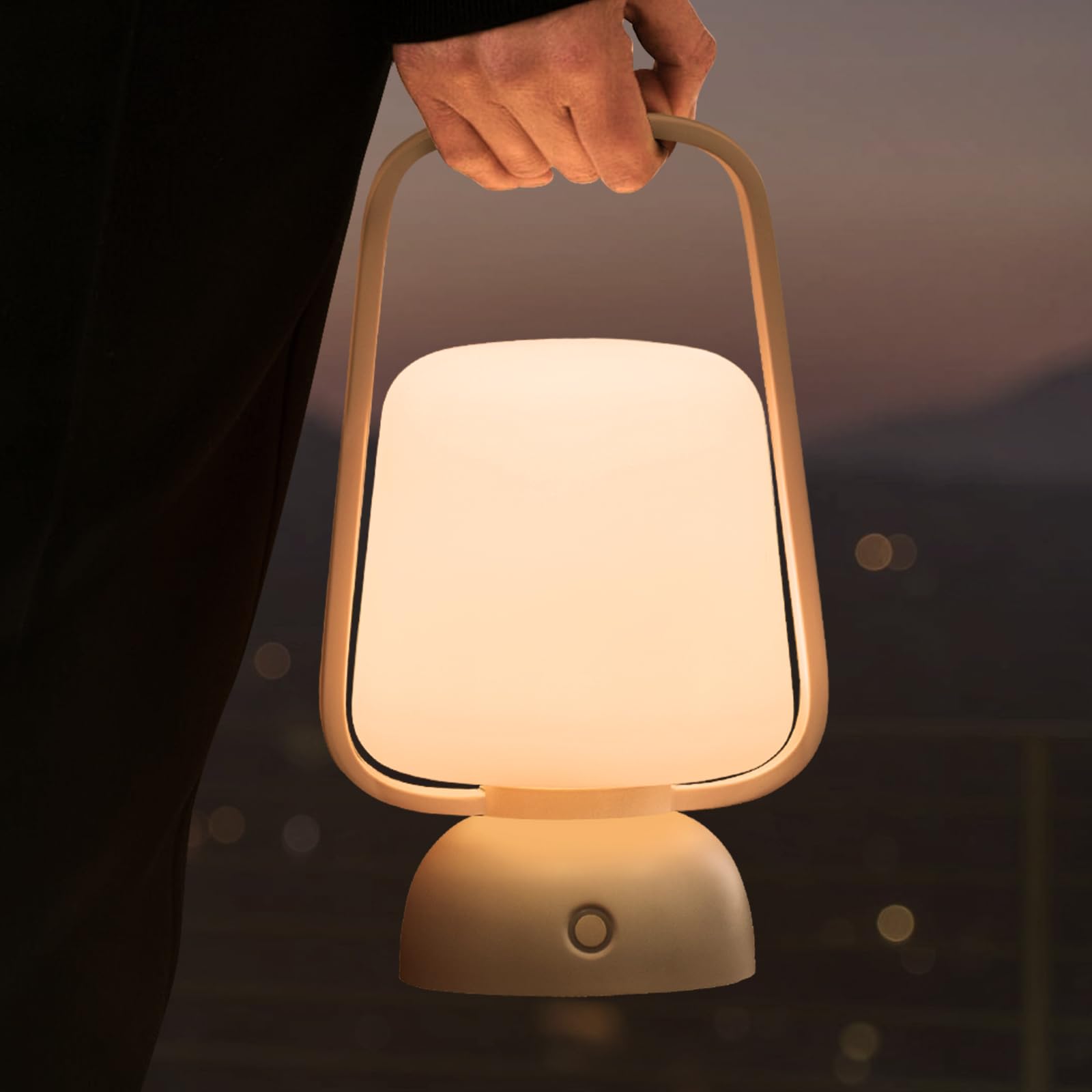 MAGCHARM Portable Table Lamp - 5W Cordless Rechargeable Lamp with Metal ...