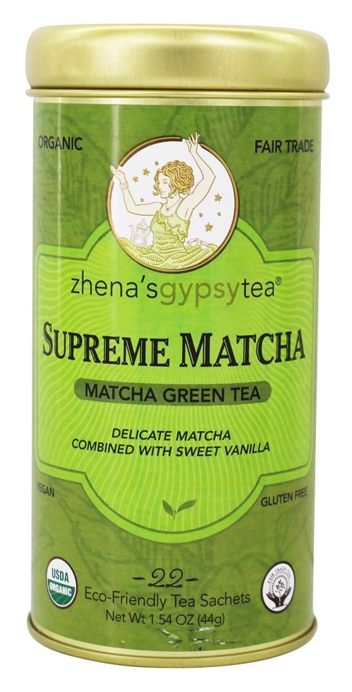 Zhenas Gypsy Tea Green Supreme Matcha, 22 ct | WMC Tea