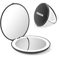 OMIRO Folding Compact Mirror 1X/10X Magnification 3½” Pocket Size ...