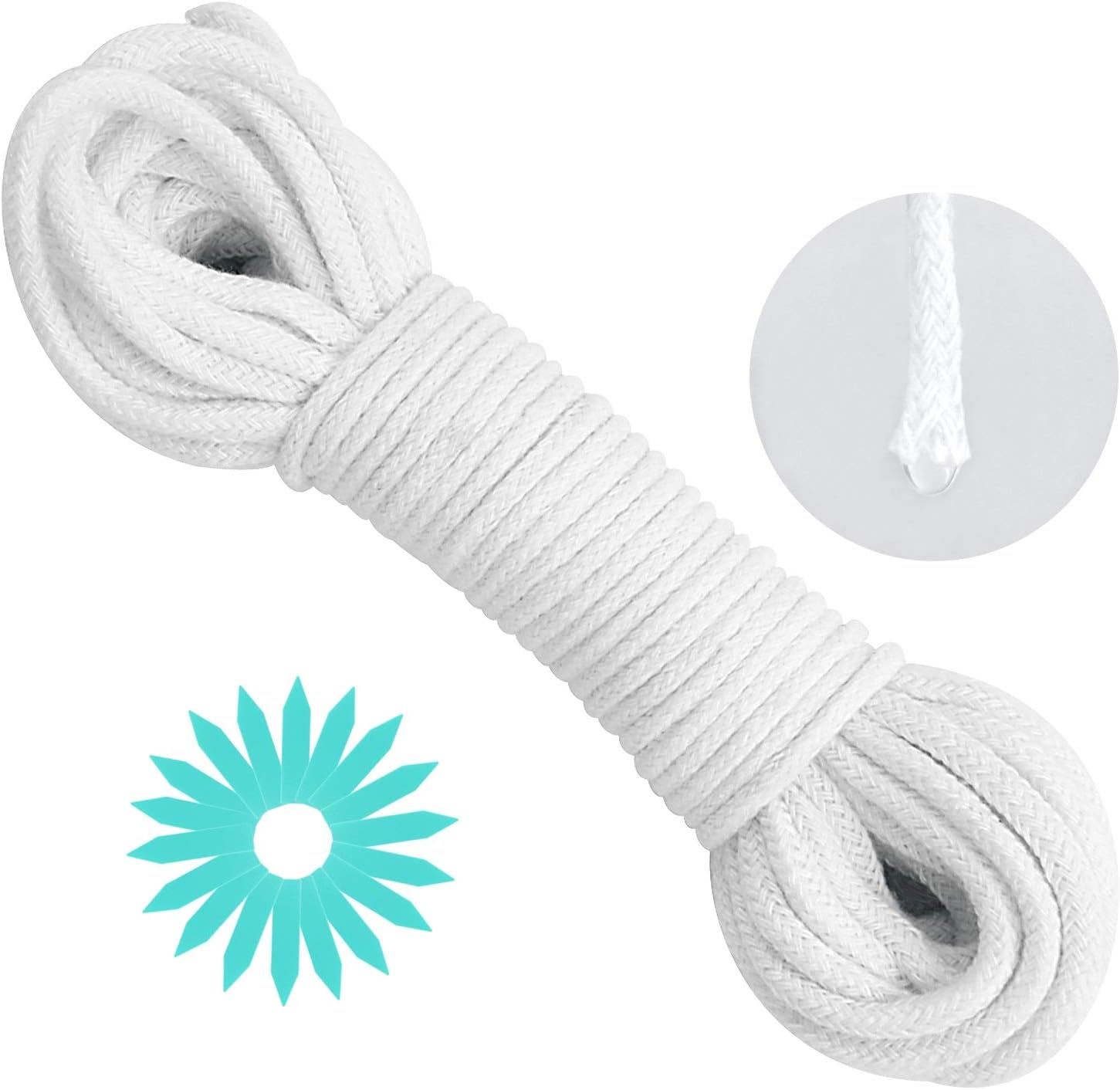 Amazon.com : 40 Feet 1/6 Inches Self Watering Wick Cord String Cotton ...