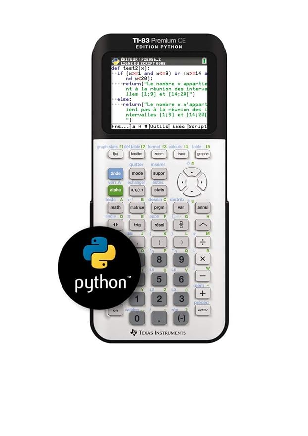 Texas Instruments TI-83 Premium CE Python Scientific Calculator Colour ...