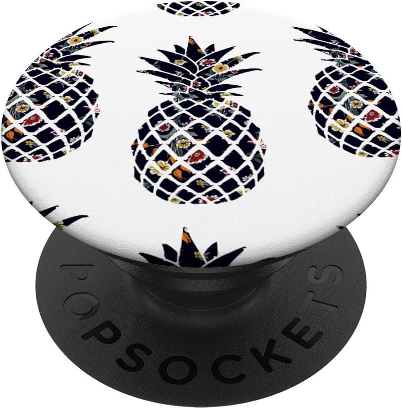 Amazon.com: Pineapple Design White Pink Dark Navy Phone Popper ...