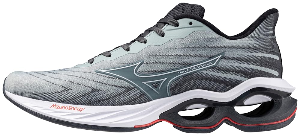 Mizuno Mens Wave Creation 25 Running Shoe, Grey Mist/White, 9 for sale ...