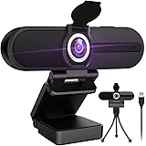 4K Webcam with Microphone, 8MP Laptop PC Desktop USB Webcams, Pro ...