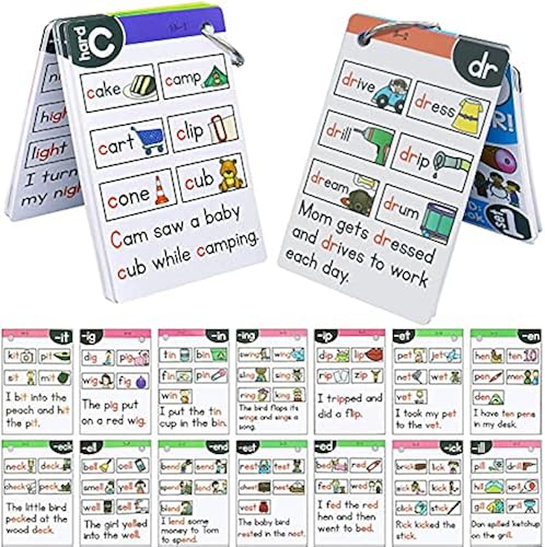 Phonics Flash Cards, 67Pcs Sight Words Educational Flashcards, Phonics ...