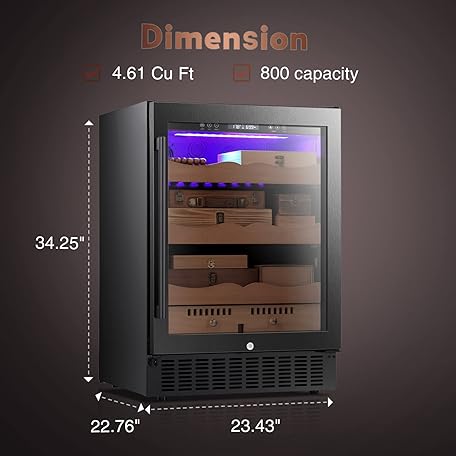 Mua R.W.FLAME Electric Humidor, 24 Inch Large Electric Cigar Humidor ...
