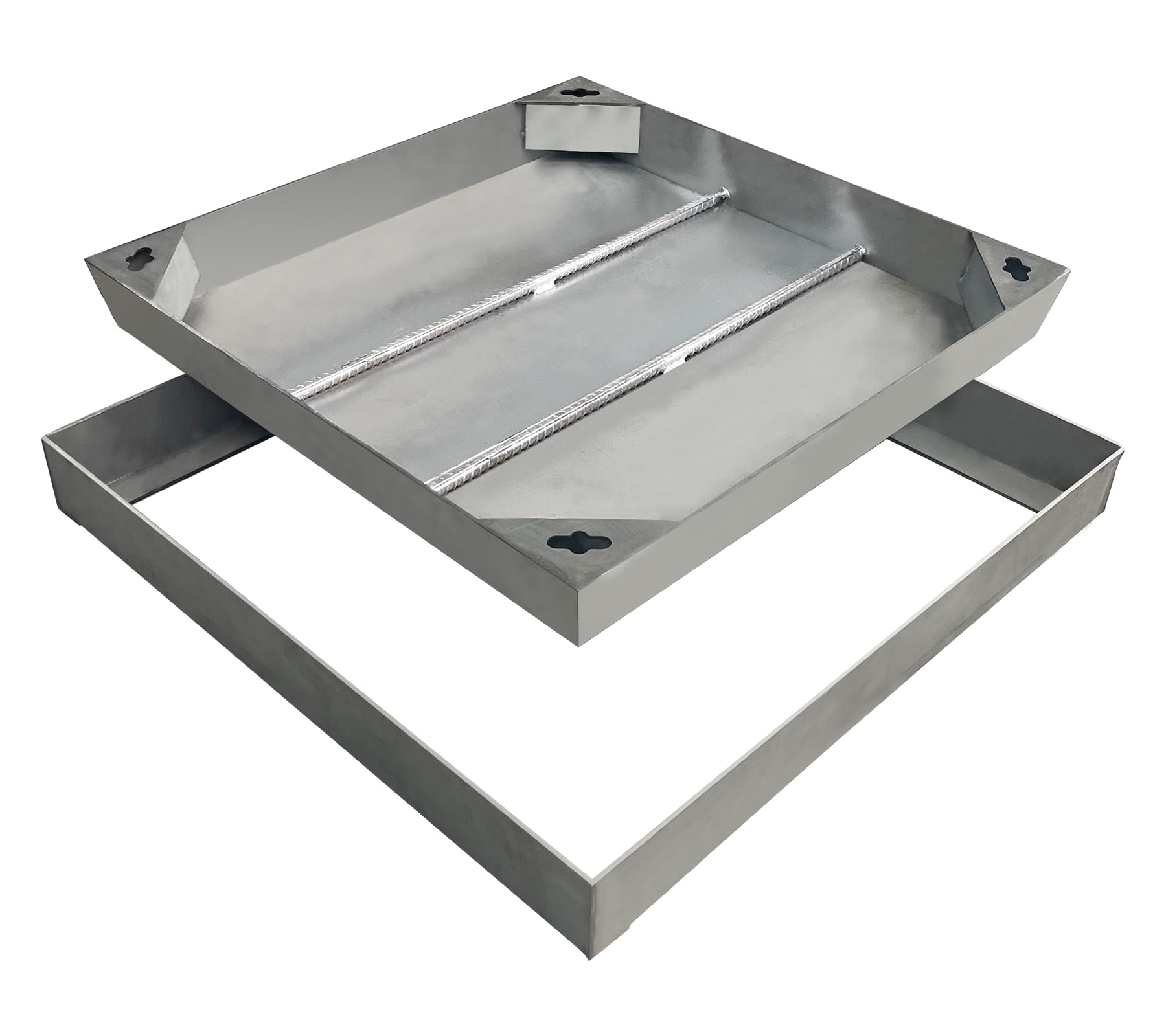 Natotela 20x20 inch Stainless Steel Manhole Cover and Iron Frame ...
