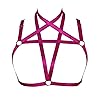 JELINDA Body Harness Bra for Women Sexy Open Cup Bra with Pentagra ...