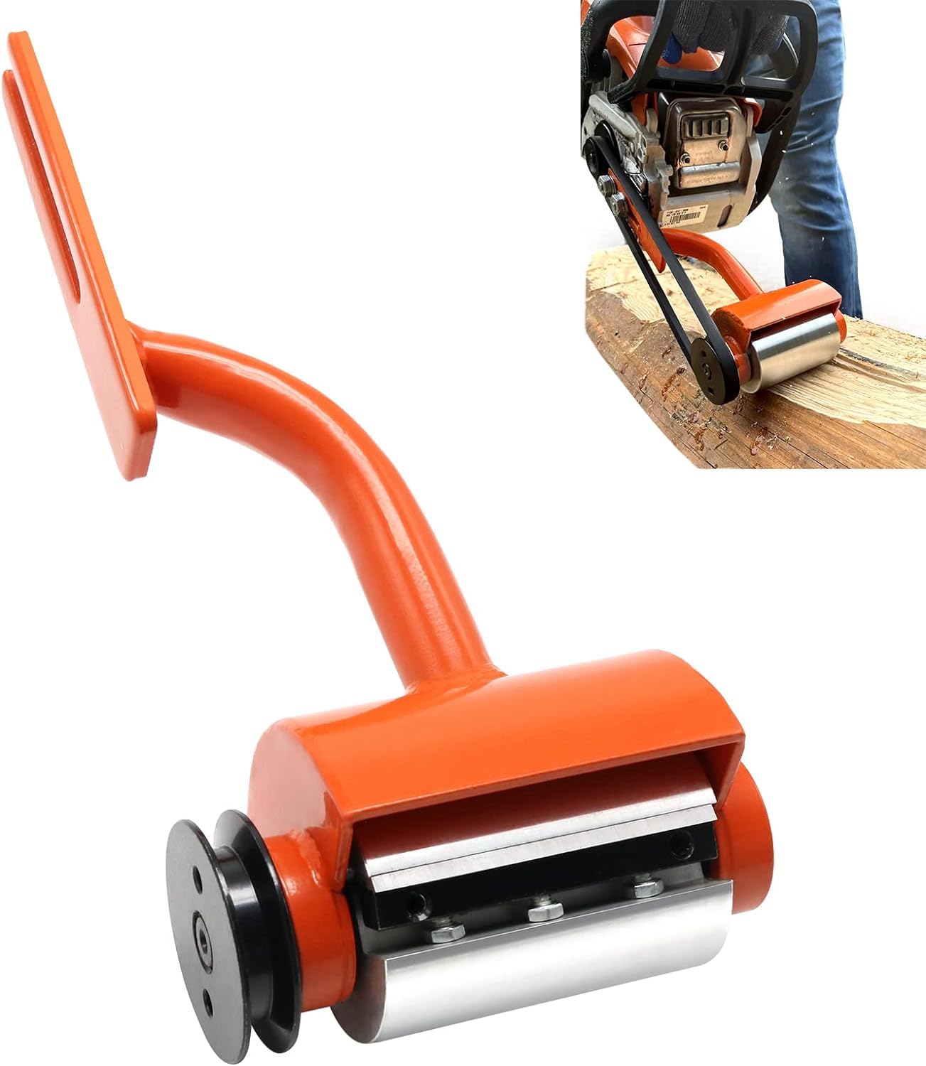 ZEIMAL V-Belt Driven Log Peeler,Log Debarker,Chainsaw Attachment for ...