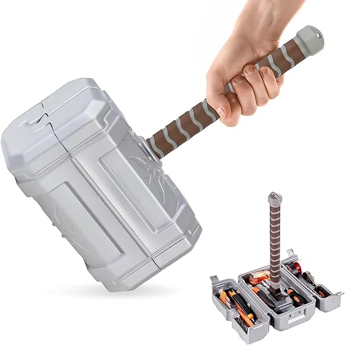 Tobocala Thor Tool Box Hammer Set,Thor Hammer Tool Kit Multifunctional ...