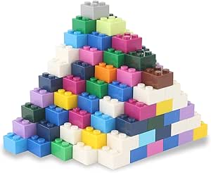 Amazon.com: EKIND 240 Pieces 2x2 Shapes Classic Building Bricks Set ...